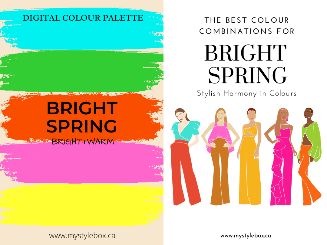 Bright Spring Season Color Palette and Combinations Bundle
