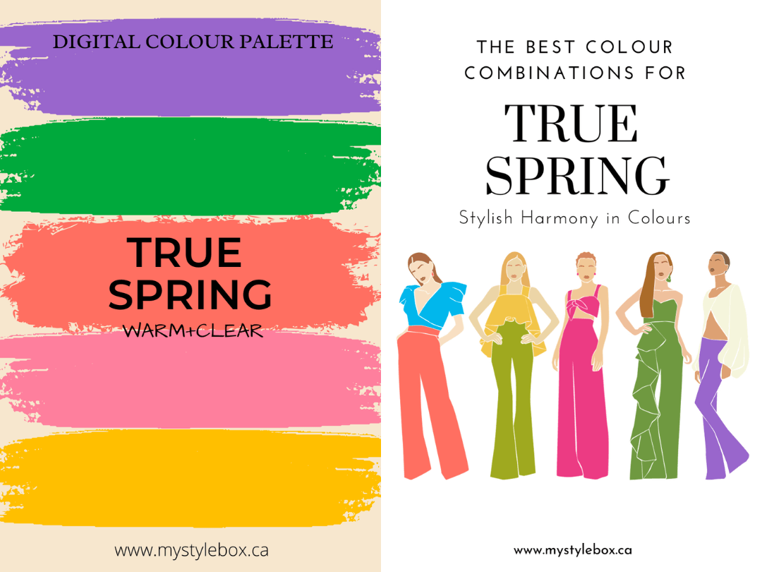True Spring Season Color Palette and Combinations Bundle