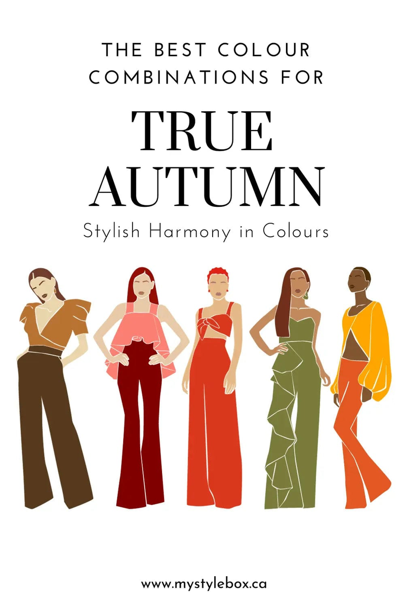 True Autumn Season Color Palette and Combinations Bundle